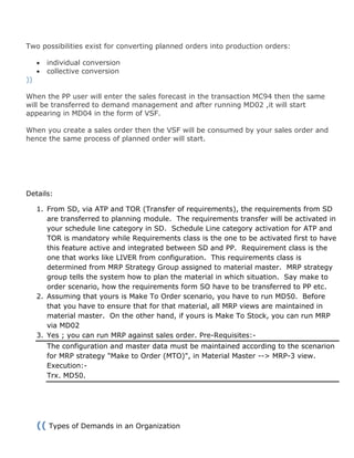 Sap production planning | PDF