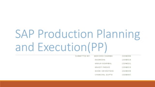 SAP Production Planning and Execution presentation | PPTX