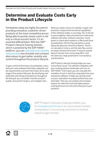 Sap Product Lifecycle Costing solution in detail | PDF | Computing | Technology & Computing