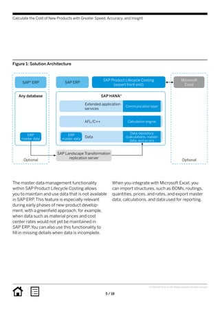 Sap Product Lifecycle Costing solution in detail | PDF | Computing | Technology & Computing