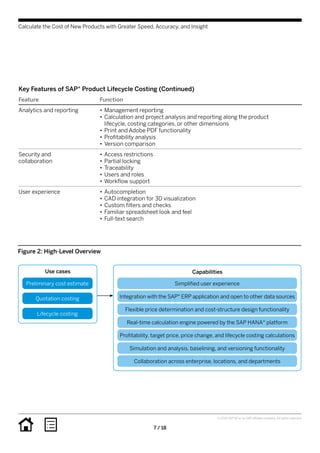 Sap Product Lifecycle Costing solution in detail | PDF | Computing | Technology & Computing