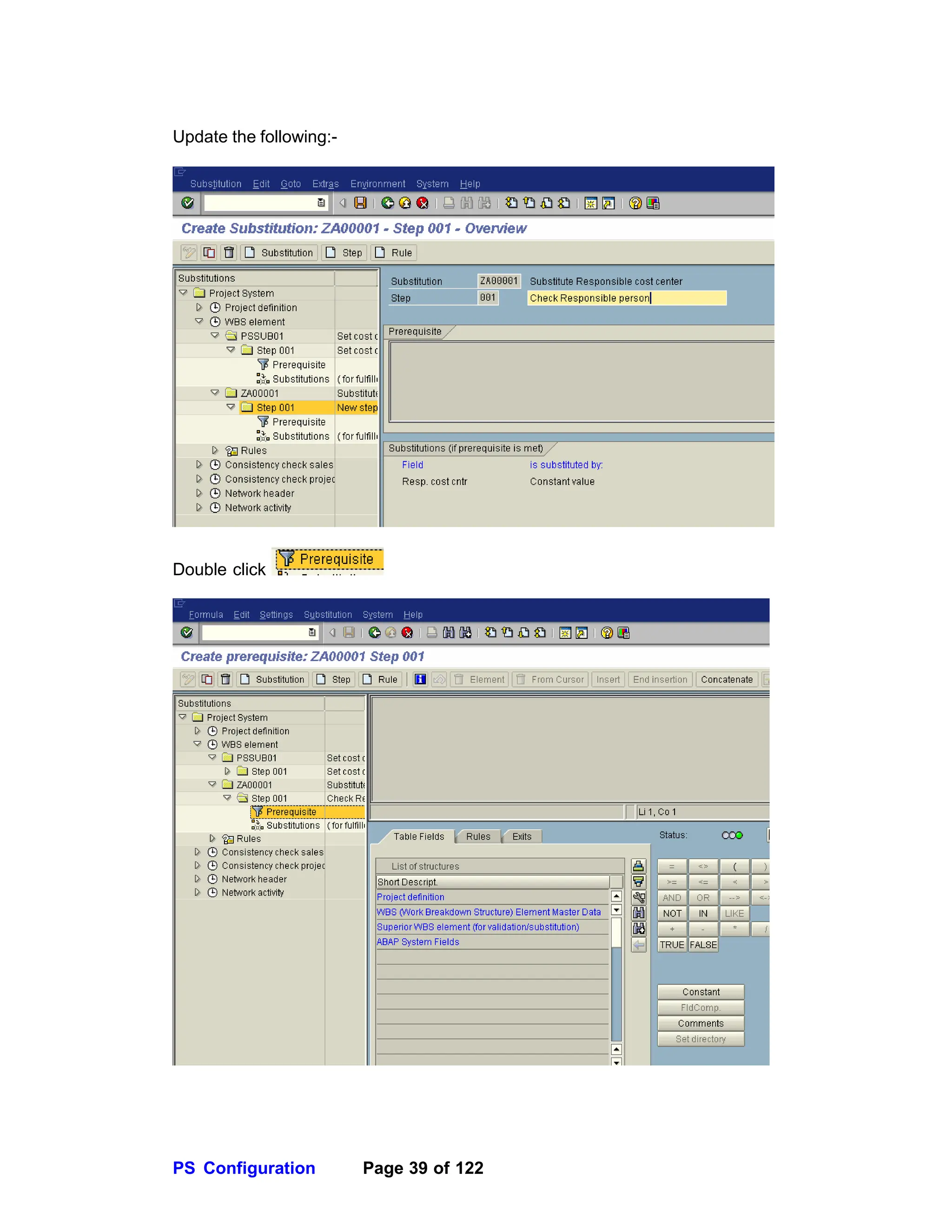 SAP PROJECT SYSTEMS CONFIGURATION Document | PDF
