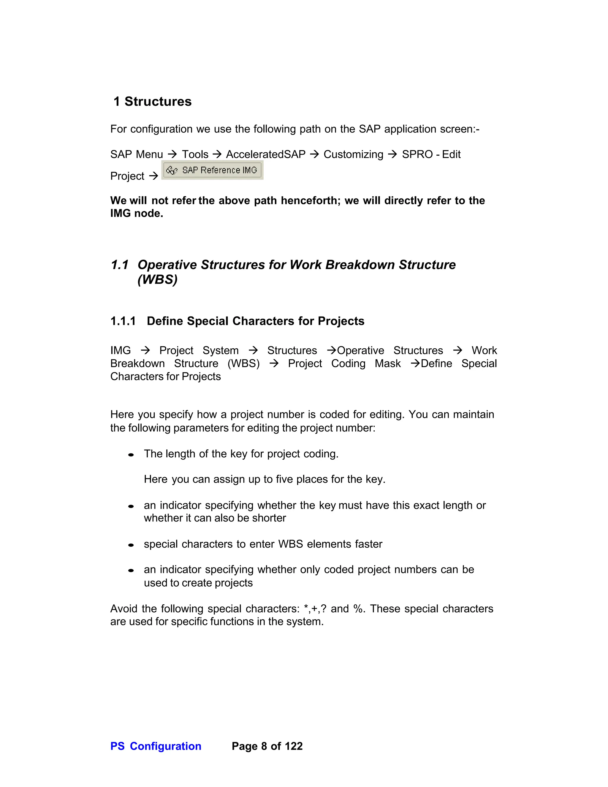 SAP PROJECT SYSTEMS CONFIGURATION Document | PDF