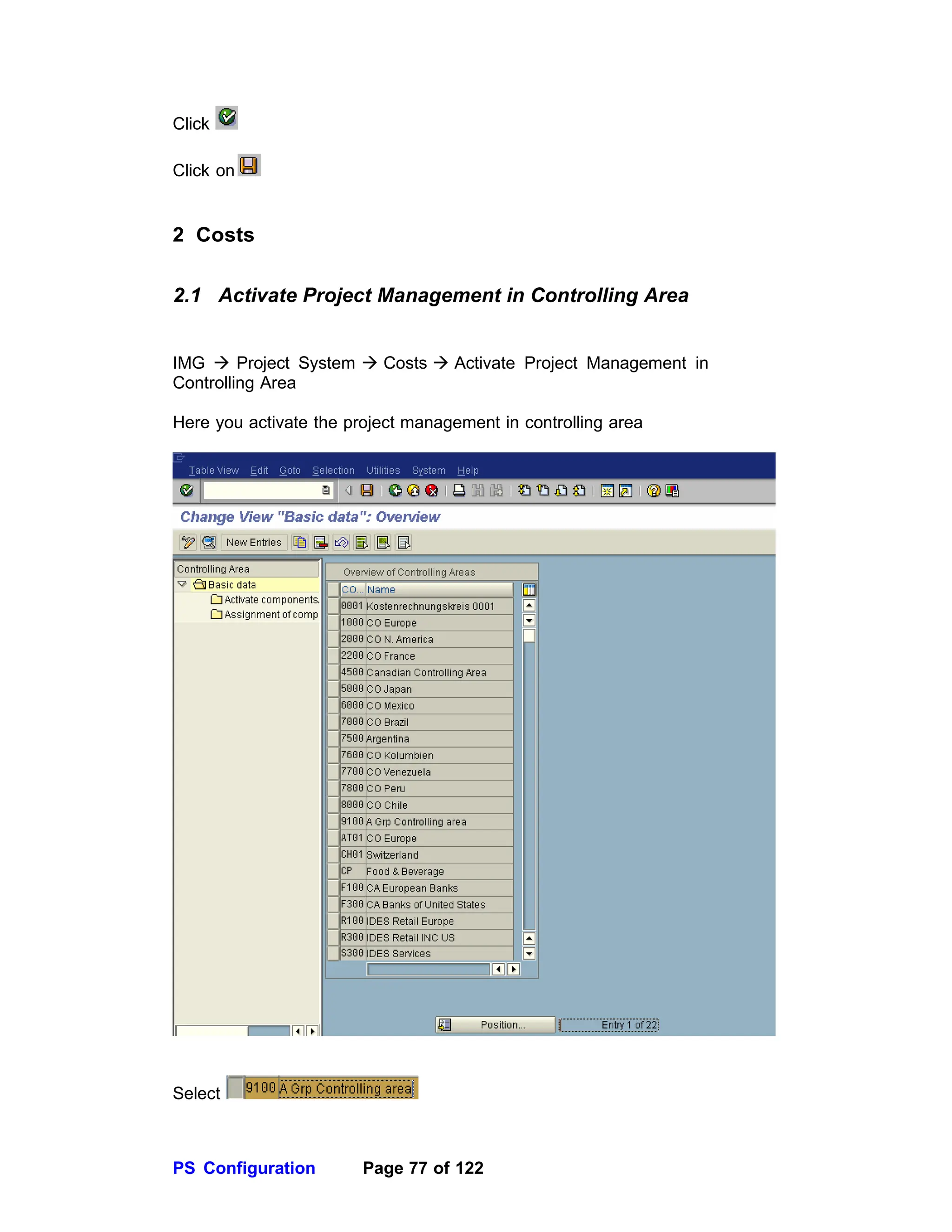 SAP PROJECT SYSTEMS CONFIGURATION Document | PDF