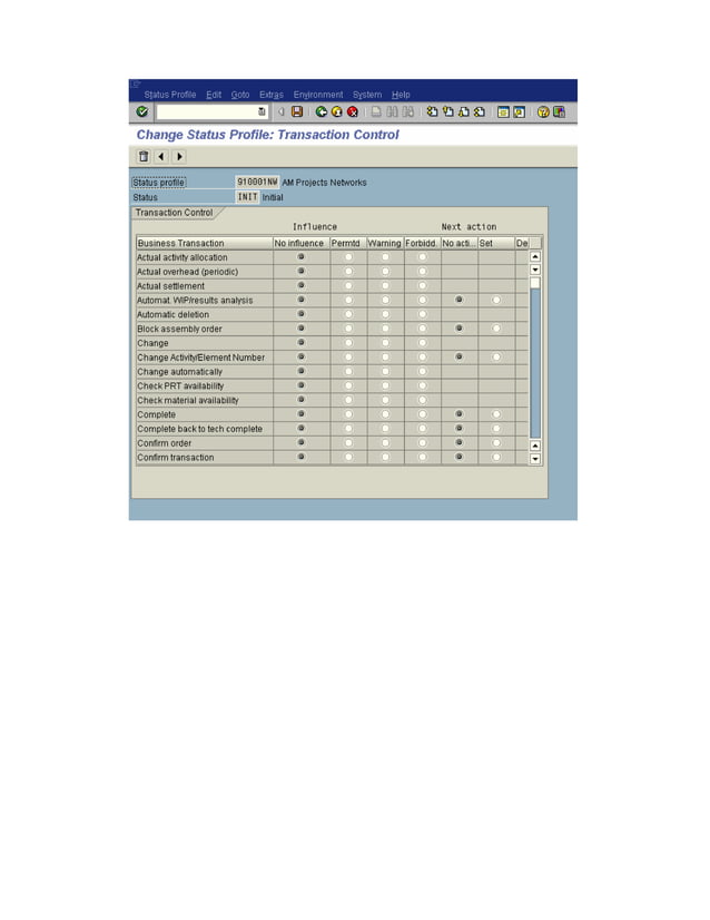 SAP PROJECT SYSTEMS CONFIGURATION Document | PDF