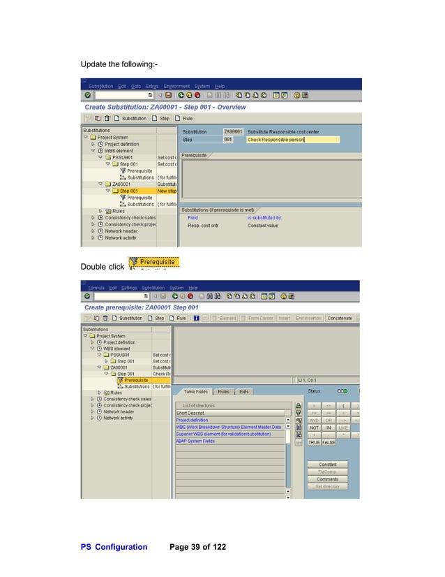 SAP PROJECT SYSTEMS CONFIGURATION Document | PDF