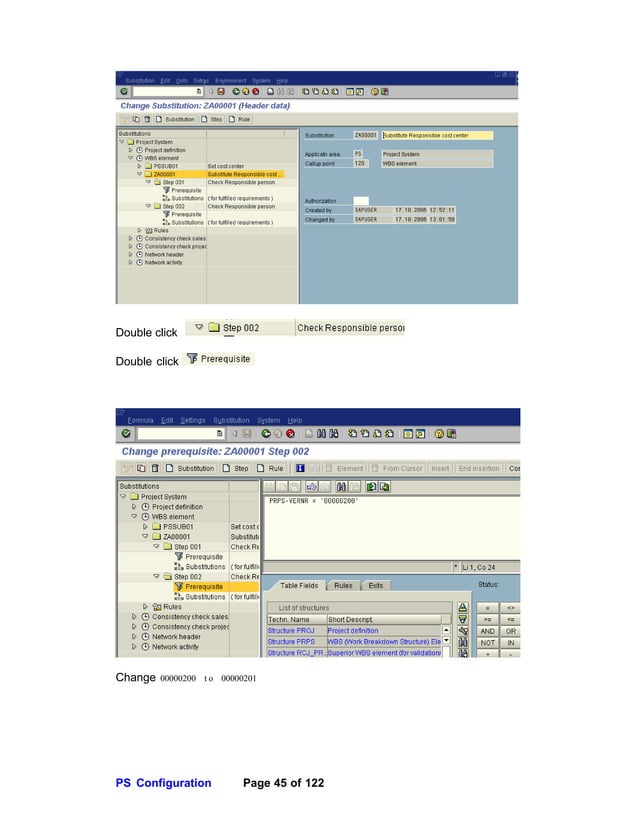 SAP PROJECT SYSTEMS CONFIGURATION Document | PDF