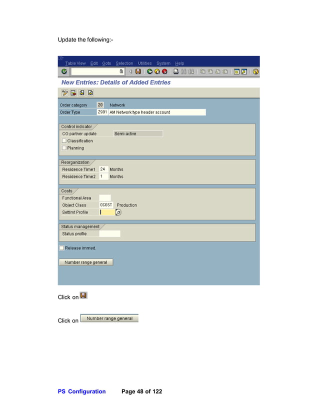 SAP PROJECT SYSTEMS CONFIGURATION Document | PDF