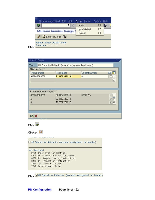 SAP PROJECT SYSTEMS CONFIGURATION Document | PDF