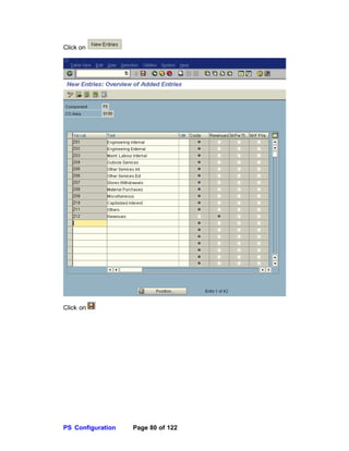 SAP PROJECT SYSTEMS CONFIGURATION Document | PDF