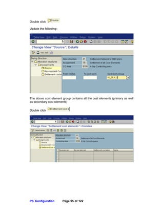 SAP PROJECT SYSTEMS CONFIGURATION Document | PDF