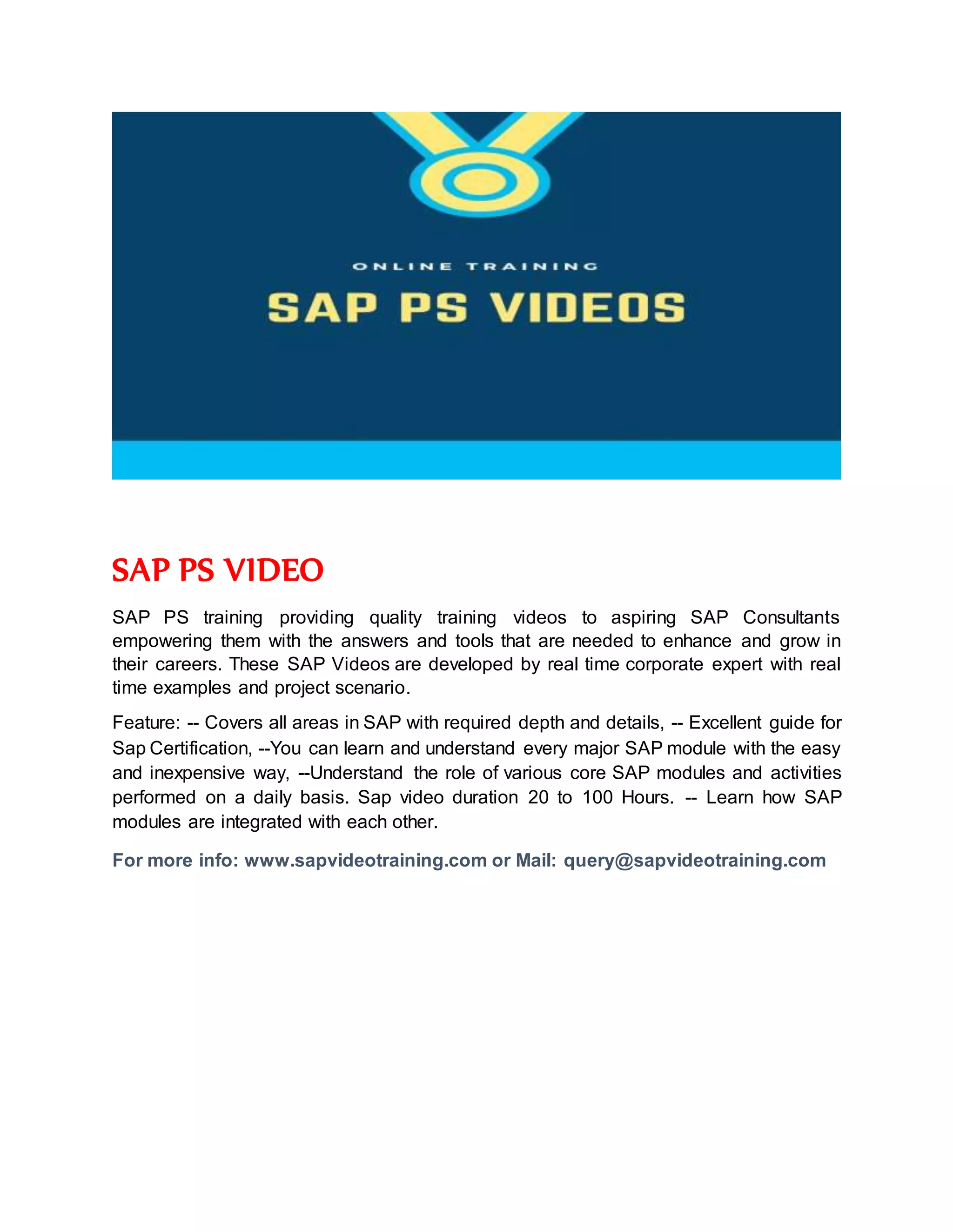 SAP PS | PDF