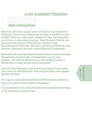 Sap ps cost planning | PDF