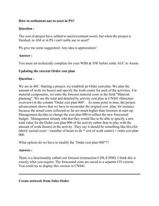 Sap ps module tutorial | DOCX