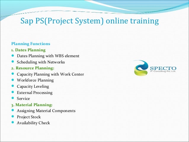 Sap Ps Project System Online Training Sap Ps Online Training In Us…