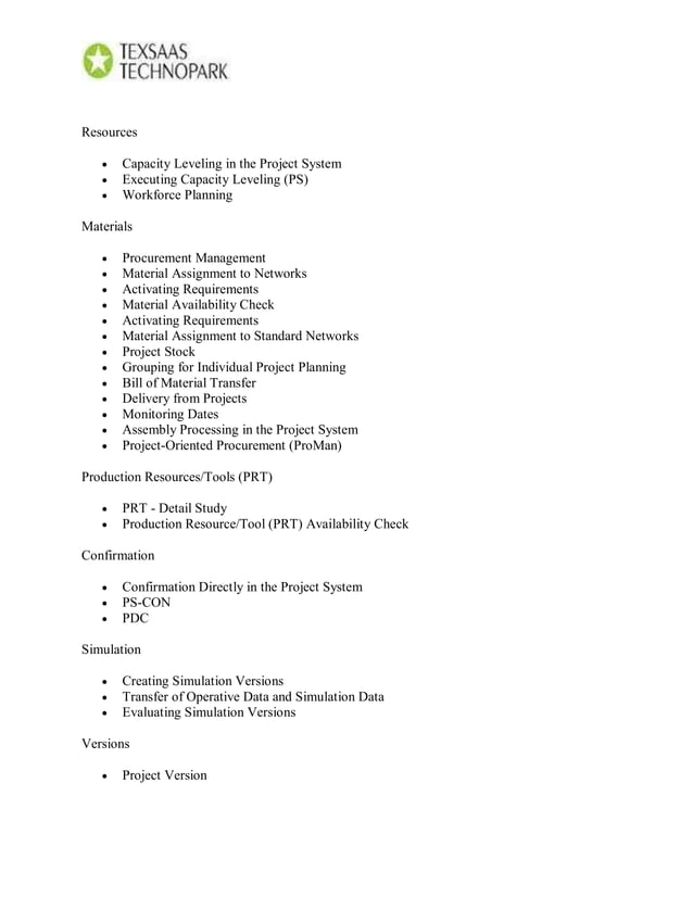 Sap Ps Hand Book Or Configuration Book For Learn Pdf