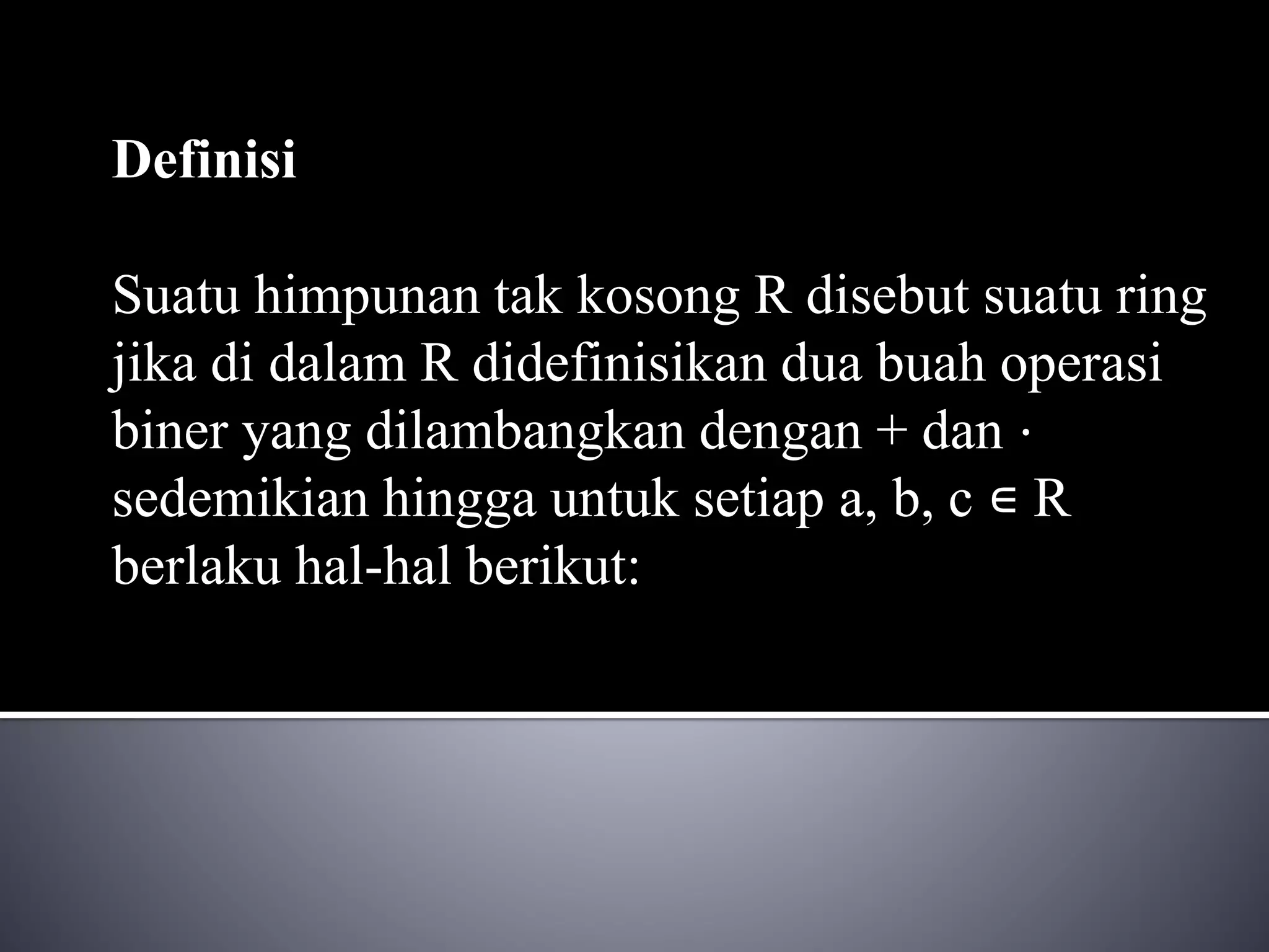 PPT Struktur Aljabar | PPTX