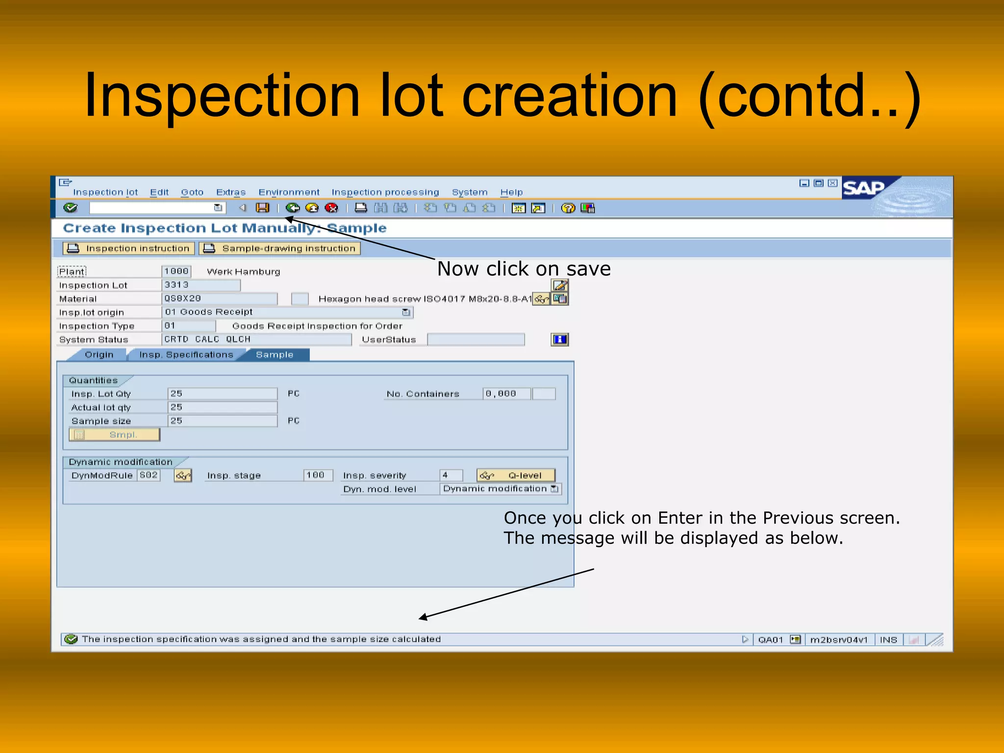 Sap qm ppt | PPTX