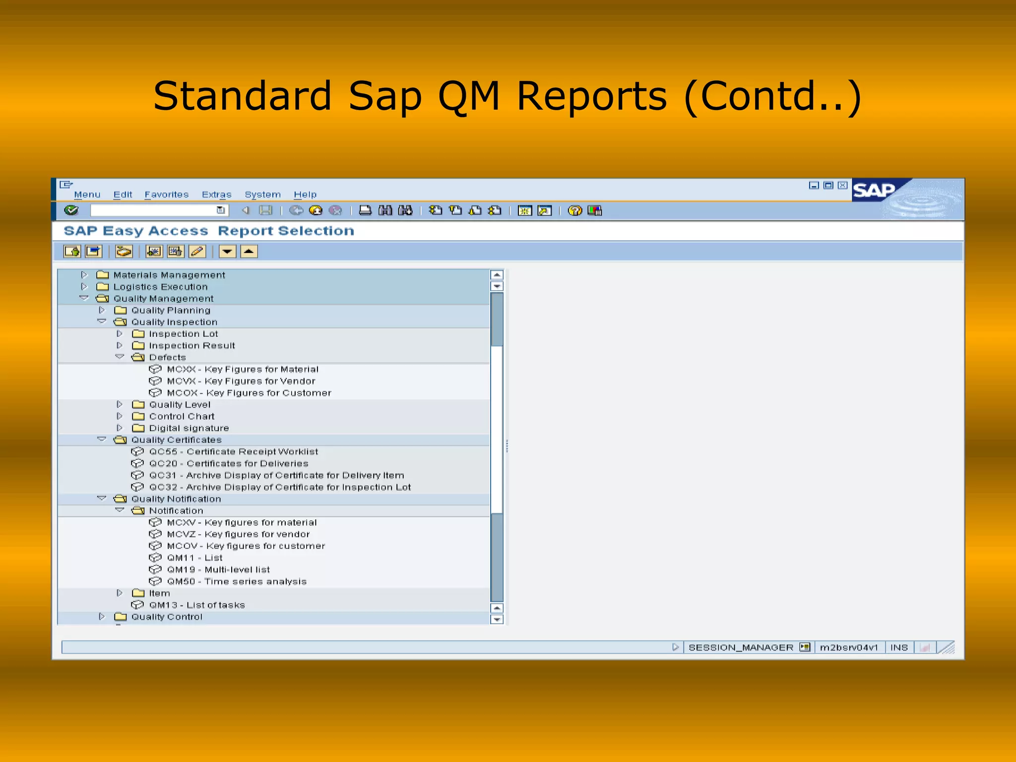 Sap qm ppt | PPTX