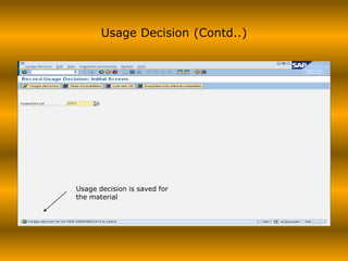Sap qm ppt | PPTX