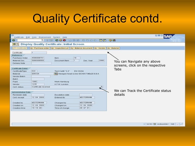 Sap qm ppt | PPTX | Business | Business and Finance