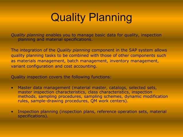 Sap qm ppt | PPTX | Business | Business and Finance