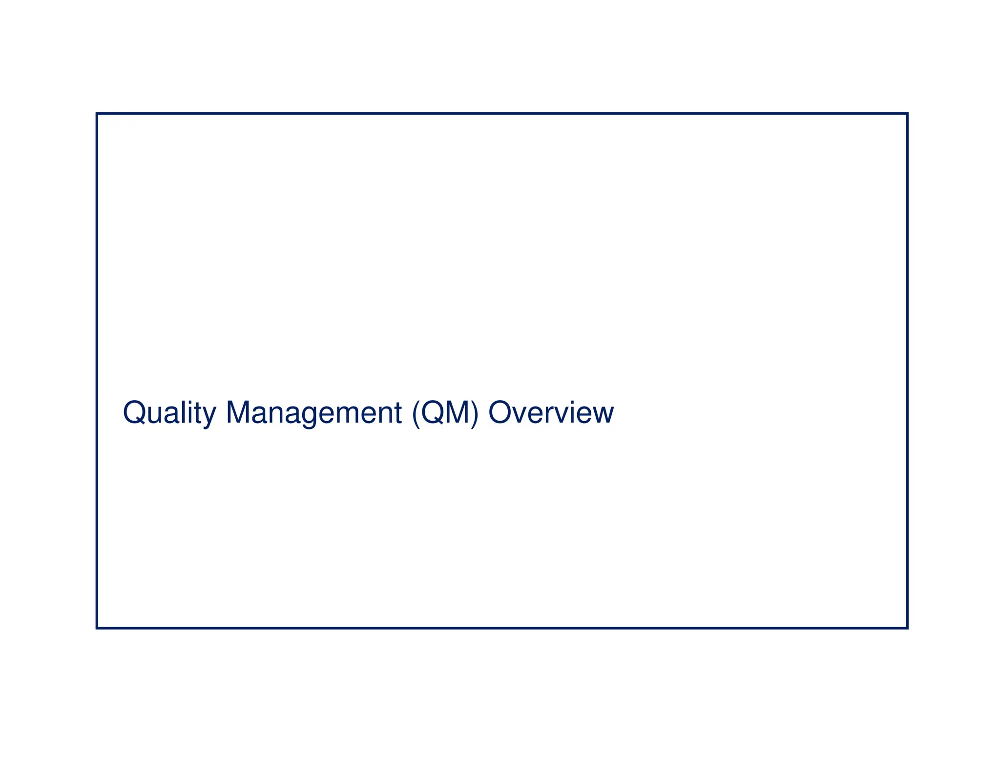 SAP QM Complete Document for Quality Management | PDF