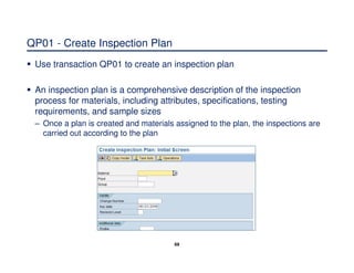 SAP QM Complete Document for Quality Management | PDF