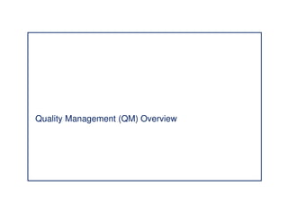 SAP QM Complete Document for Quality Management | PDF