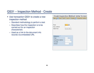 SAP QM Complete Document for Quality Management | PDF