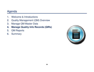 SAP QM Complete Document for Quality Management | PDF