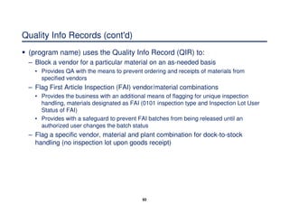 SAP QM Complete Document for Quality Management | PDF