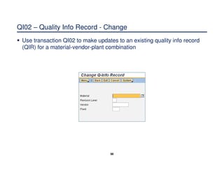SAP QM Complete Document for Quality Management | PDF