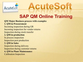 Sap qm online training | PPSX
