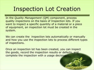 Sap qm overview | PPT