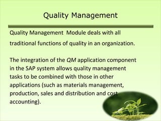 Sap qm overview | PPT