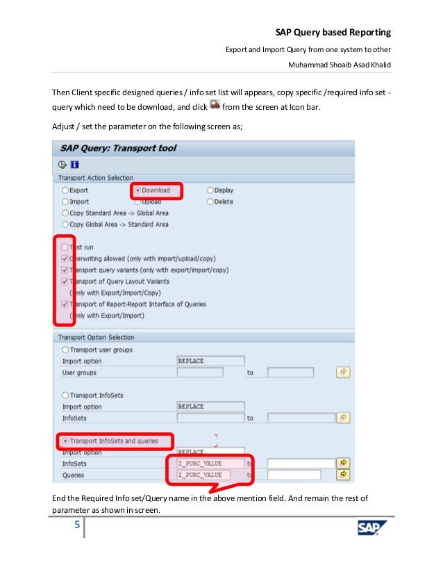 Sap Query Export Sq02 Query And Upload To Another System