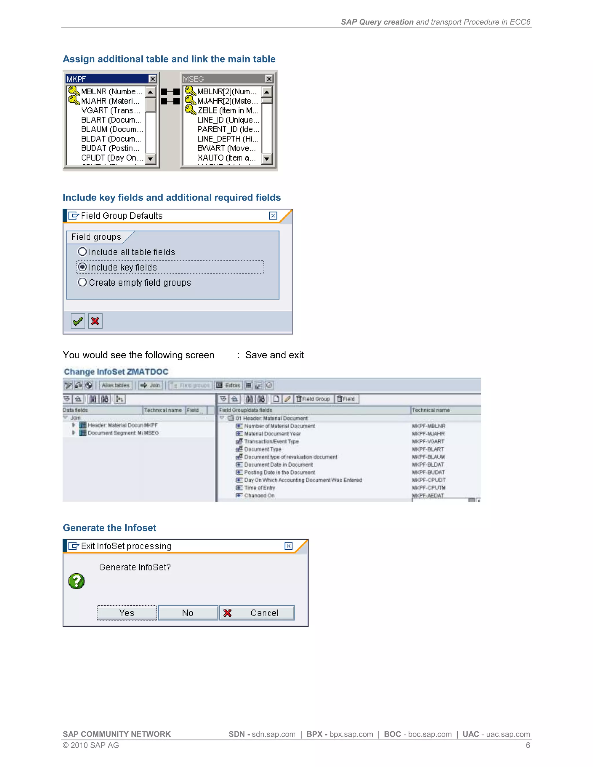 Sap query creation and transport procedure in ecc6 | PDF