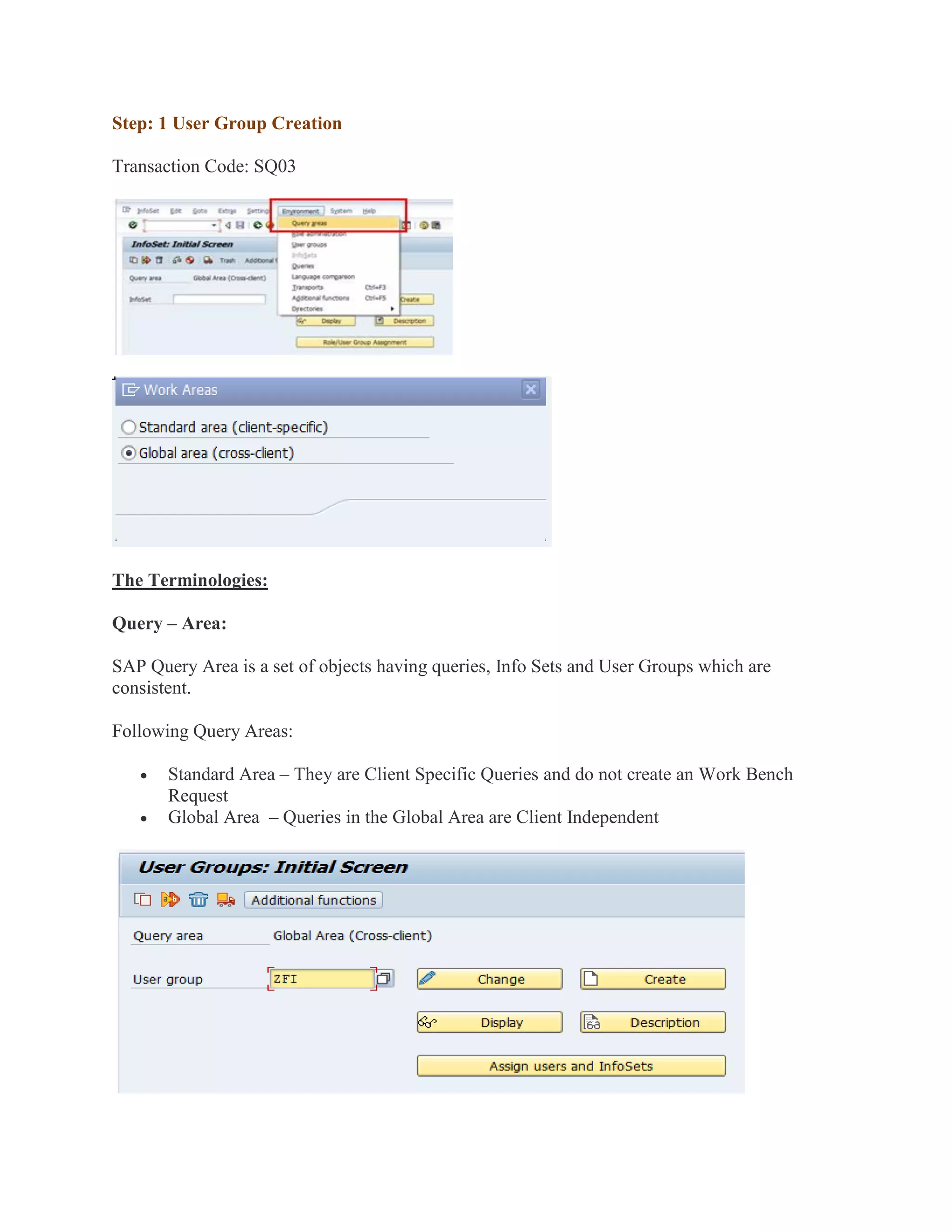 Sap query creation & transcation code creation for sap query | PDF Sap query creation & transcation code creation for sap query | PDF