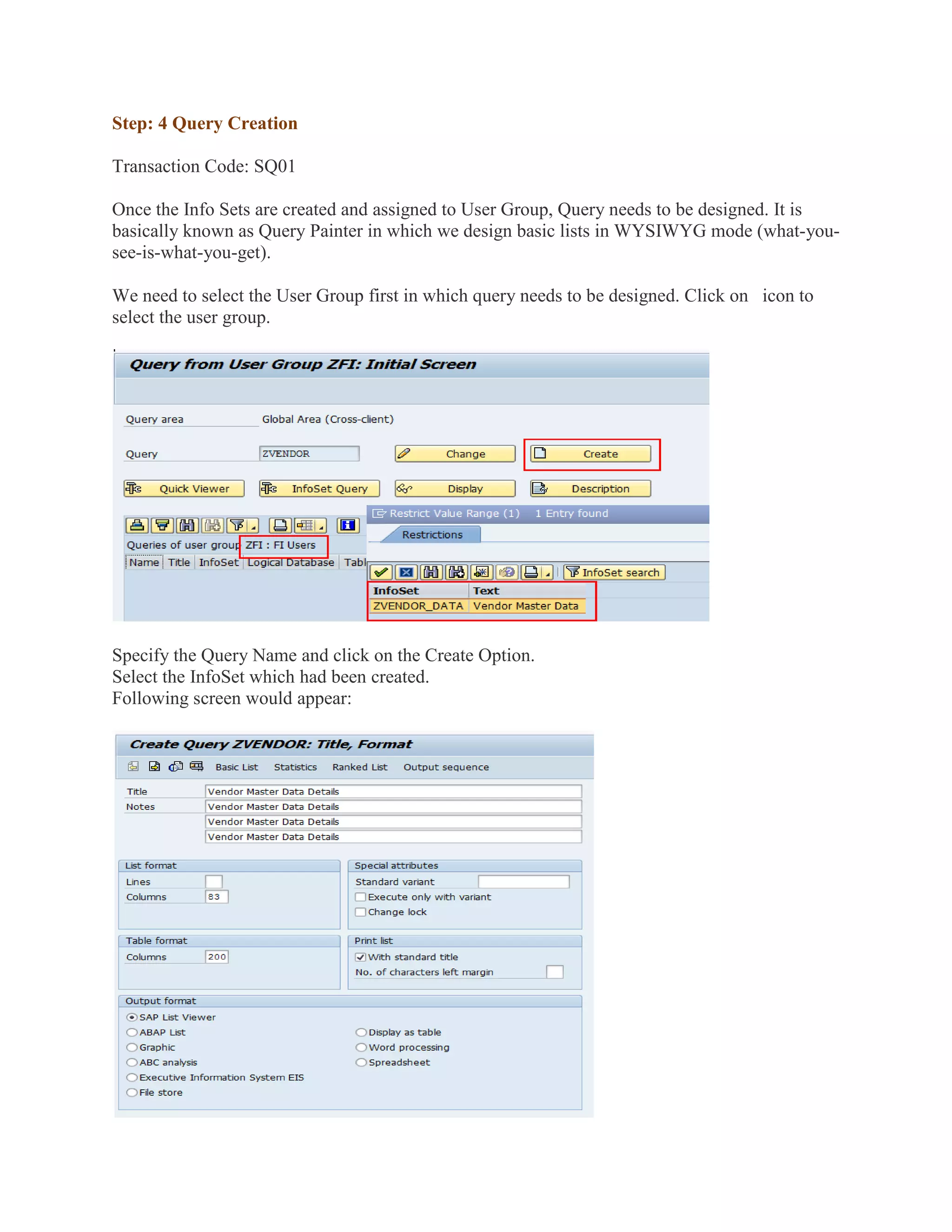 Sap query creation & transcation code creation for sap query | PDF | Databases | Computer ...