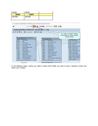 Sap query for task list data extraction | DOCX