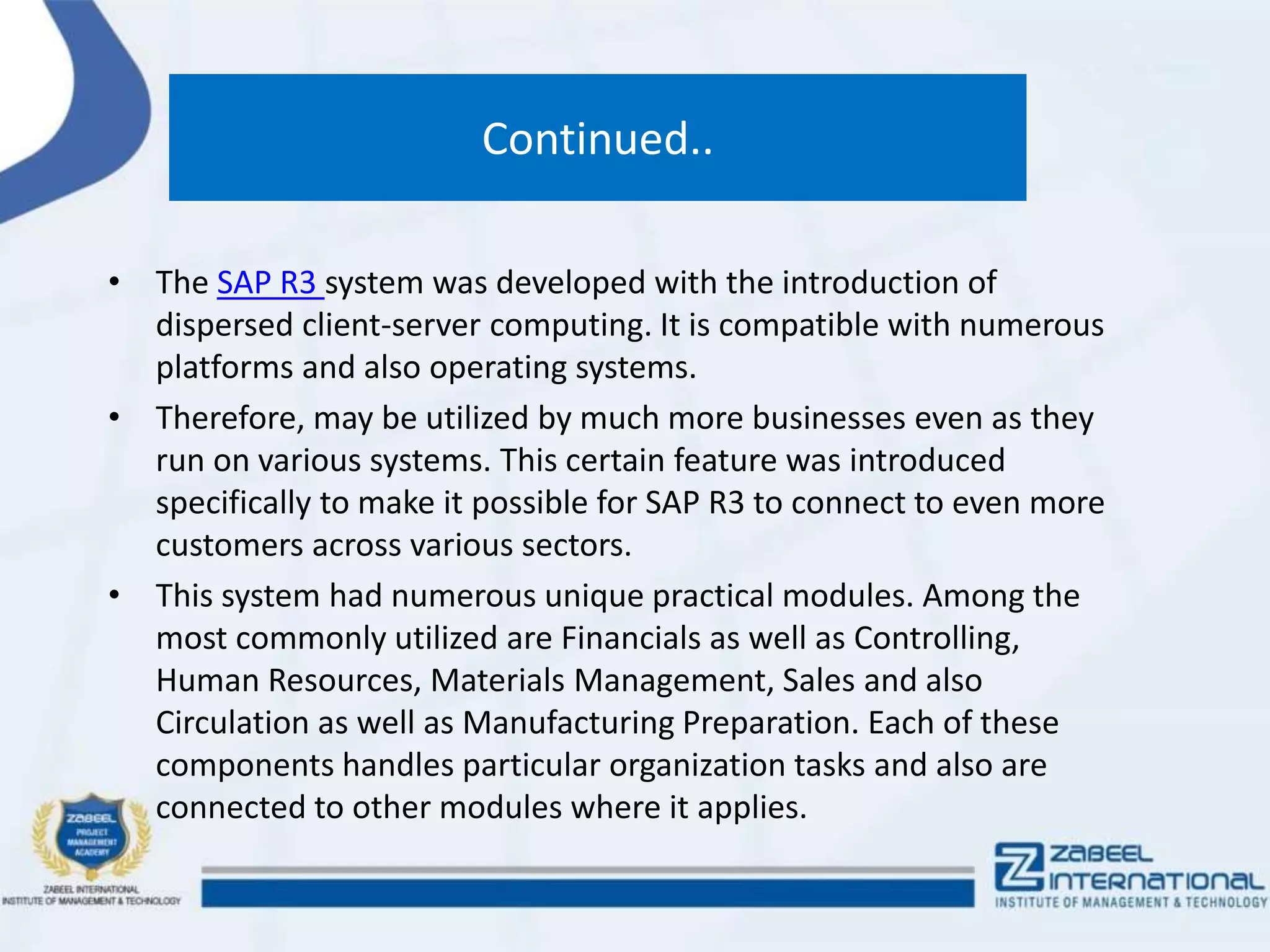 SAP R3- What is SAP R3 system? | PPTX