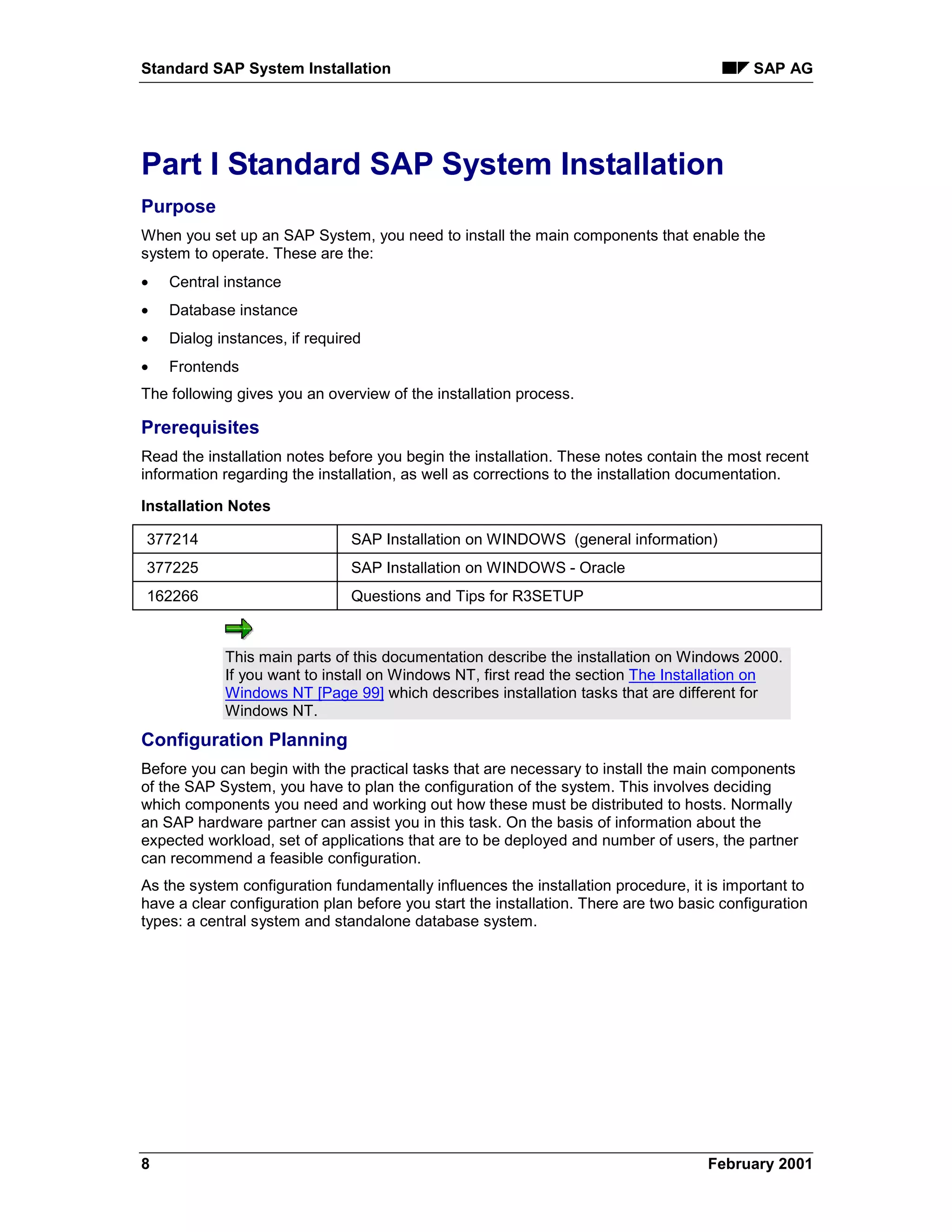 Sap r3 installation on windows oracle database | PDF