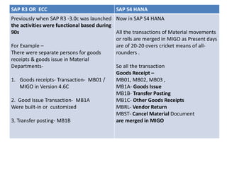 SAP R 3 , E C C & SAP S 4 HANA | PPTX