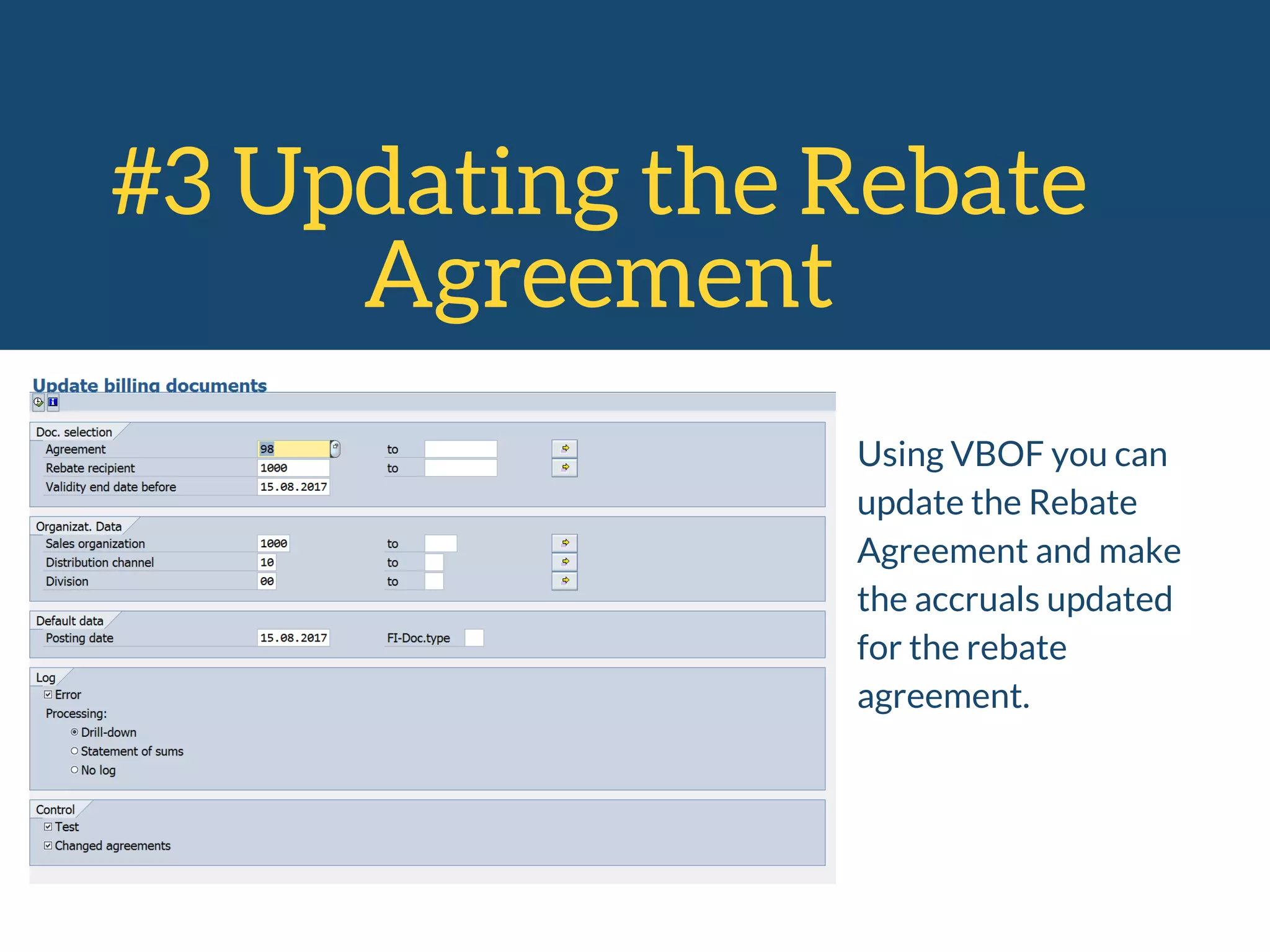 SAP Rebate agreement processing | PDF