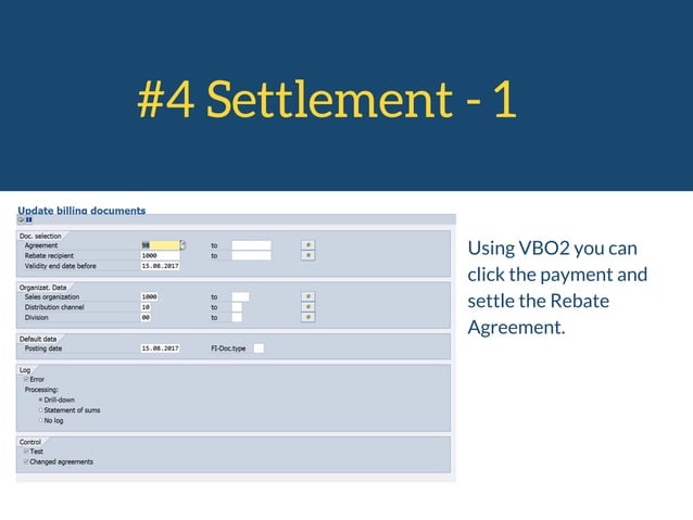 SAP Rebate agreement processing | PDF