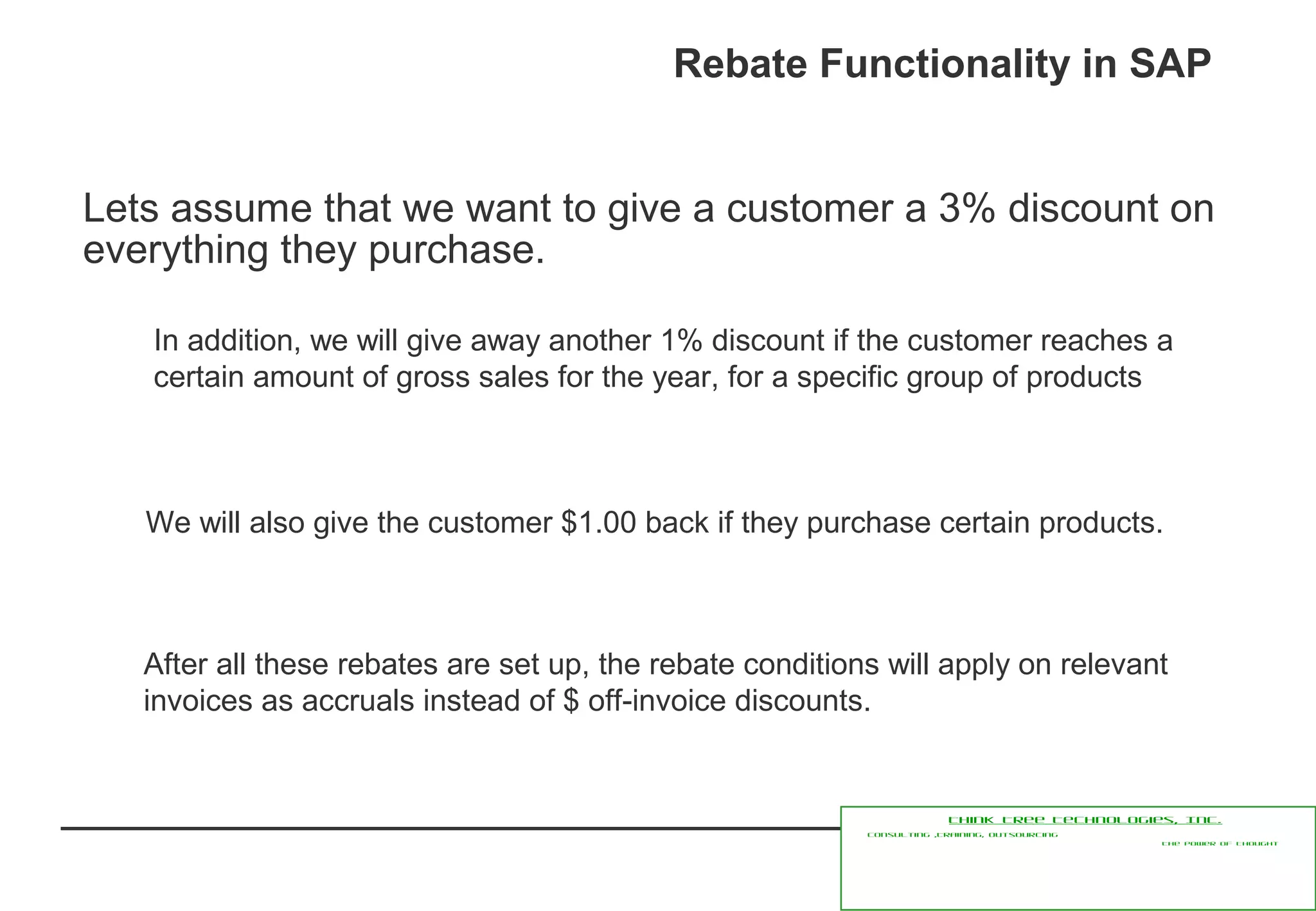 Sap rebates by dilip sadh | PPT