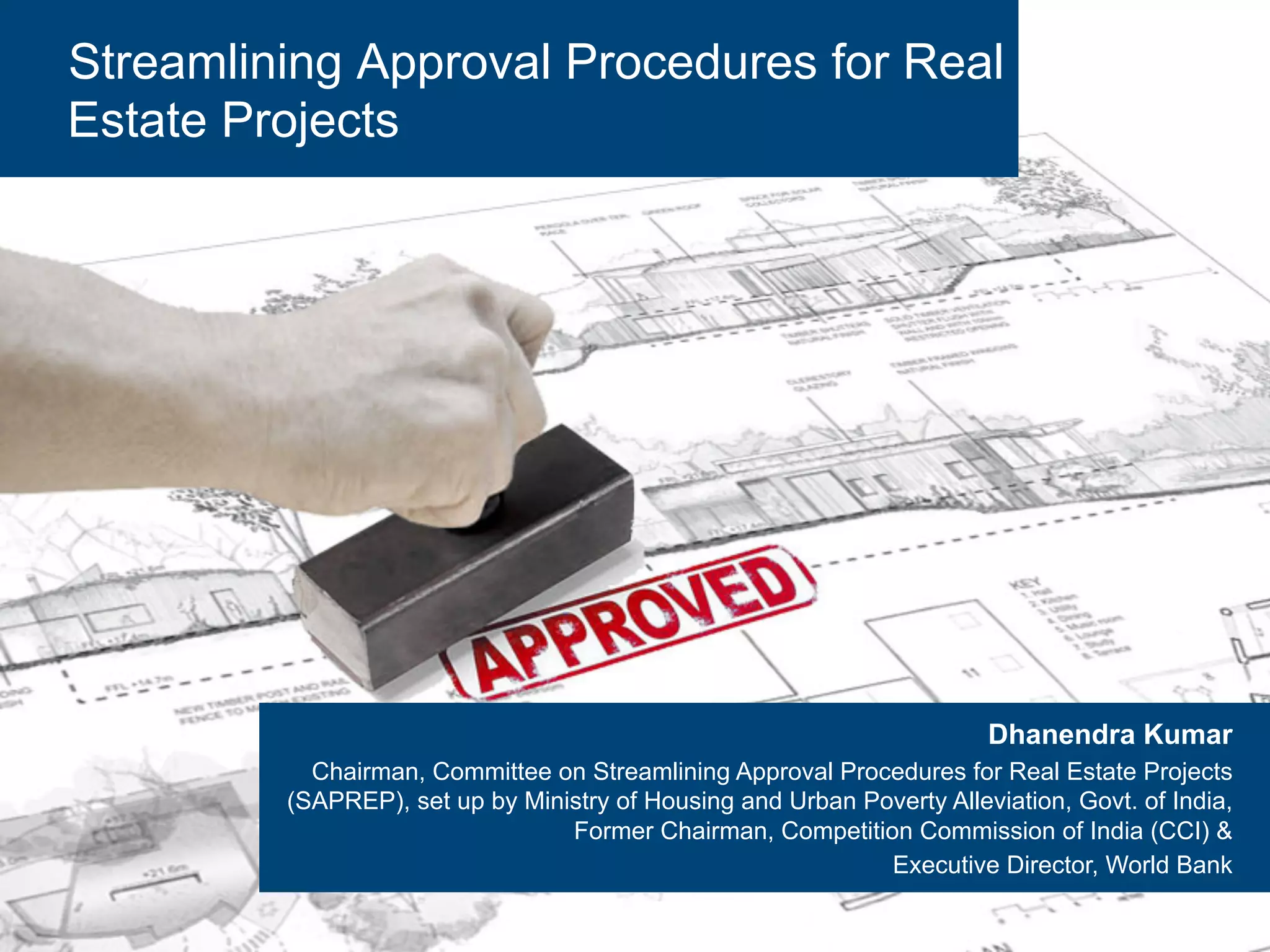 Streamlining Approval Procedure for Real Estate Projects (SAPREP) - 19 ...