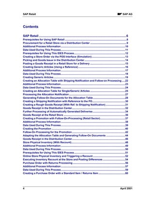 Sap retail | PDF