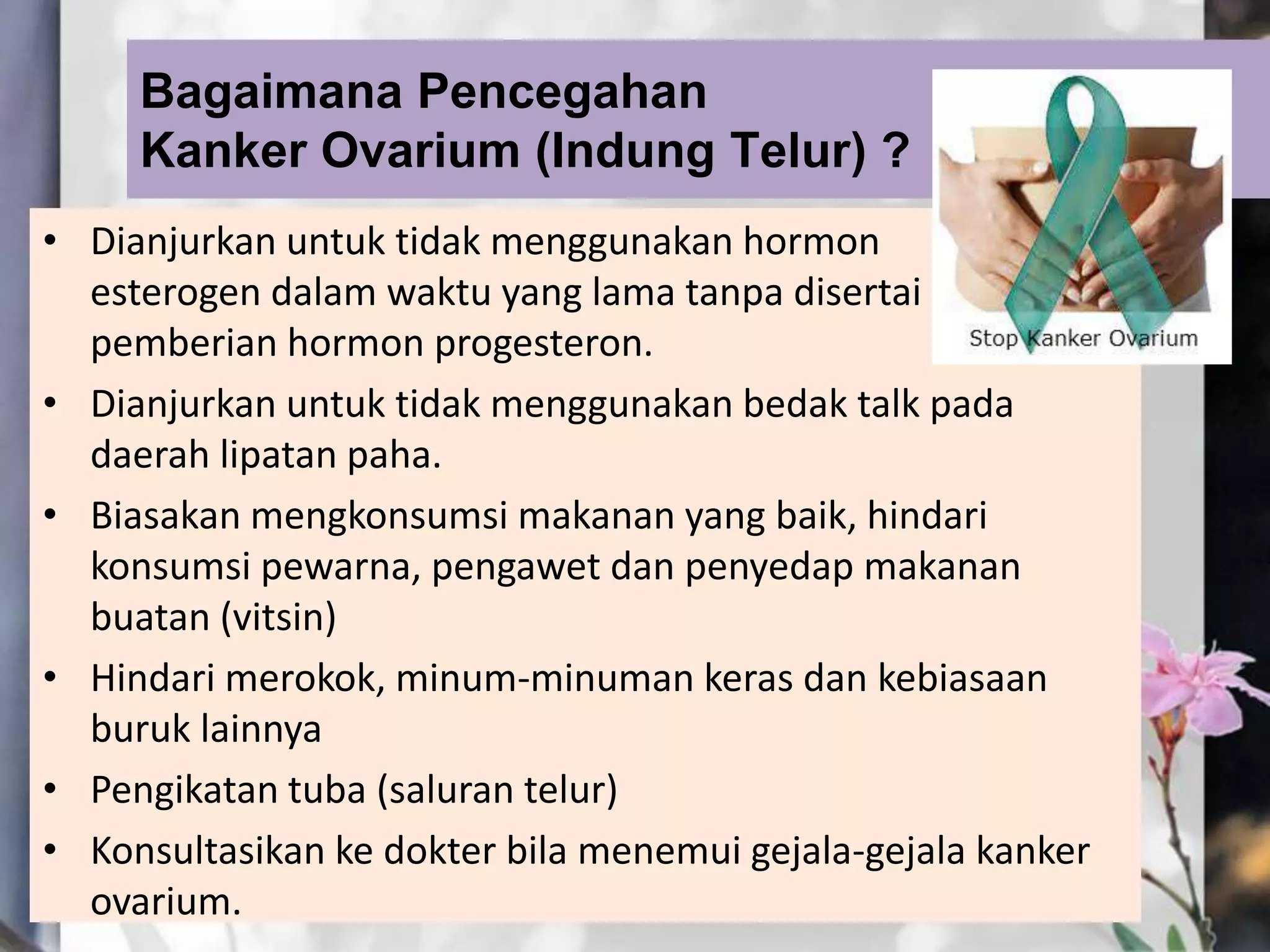 kanker ovarium | PPTX